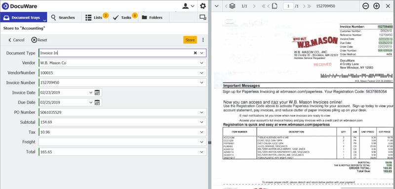 Accounts Payable: automatic error control and invoice matching